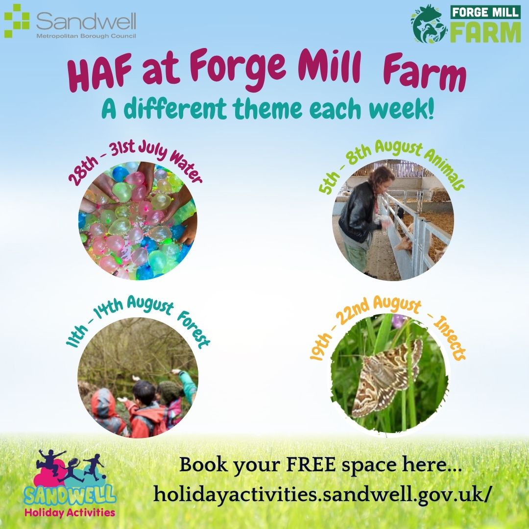 HAF - Holiday Activities, Summer 2025 - Forge Mill Farm